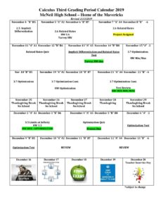 Calculus3rdGradingPeriod2019 – Mrs. Snow's Math