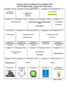 Calculus3rdGradingPeriod2019 – Mrs. Snow's Math